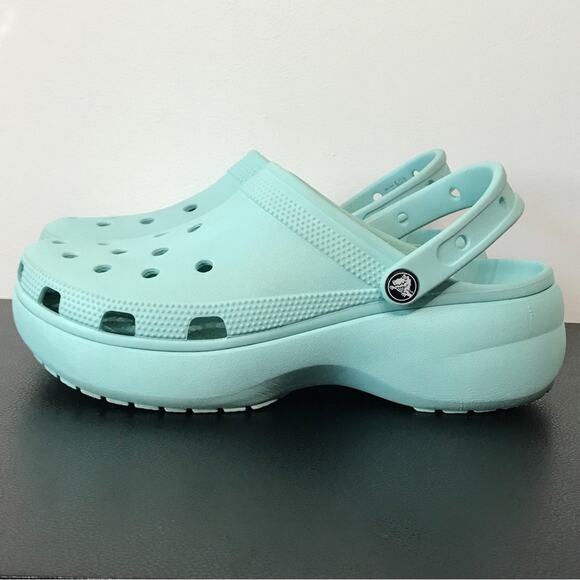 CROCS | Shoes | Crocs Classic Platform Clog Pastel Teal Aqua Tiffany ...